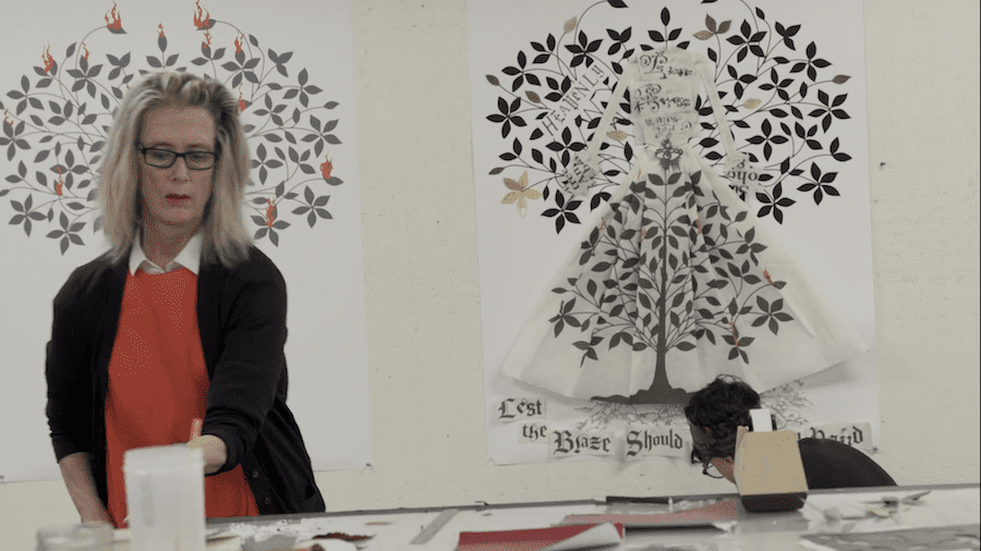 Lesley Dill at TANDEM PRESS - Arthur Roger Gallery